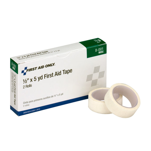 1/2" x 5yd Medical Adhesive Tape 2 Per Box - First Aid – firstaidonly