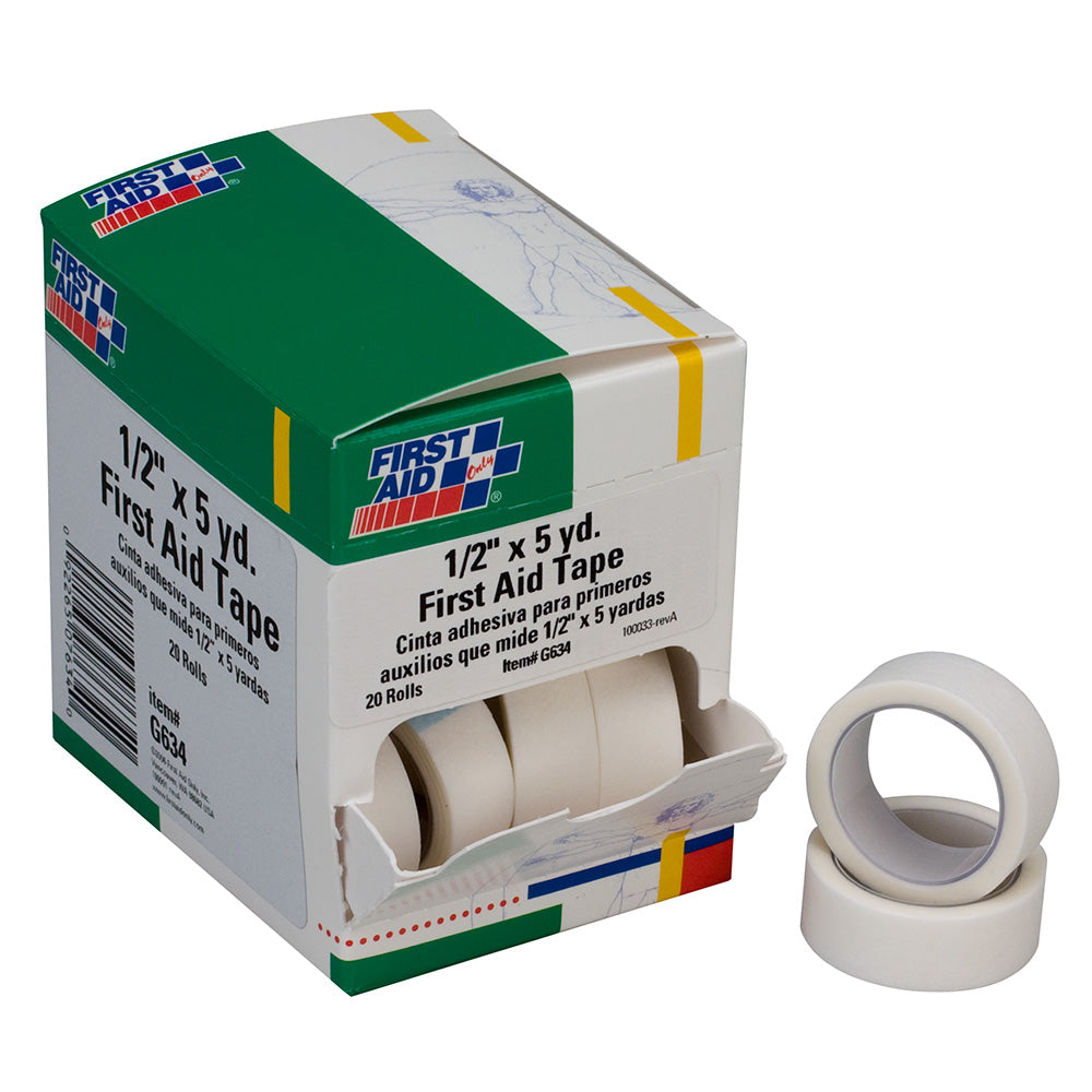 1/2"x5 yd. First Aid Tape 20 Per Box - First Aid Only – firstaidonly