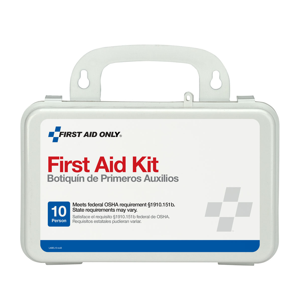 10 Person First Aid Kit Weatherproof Plastic Case – firstaidonly