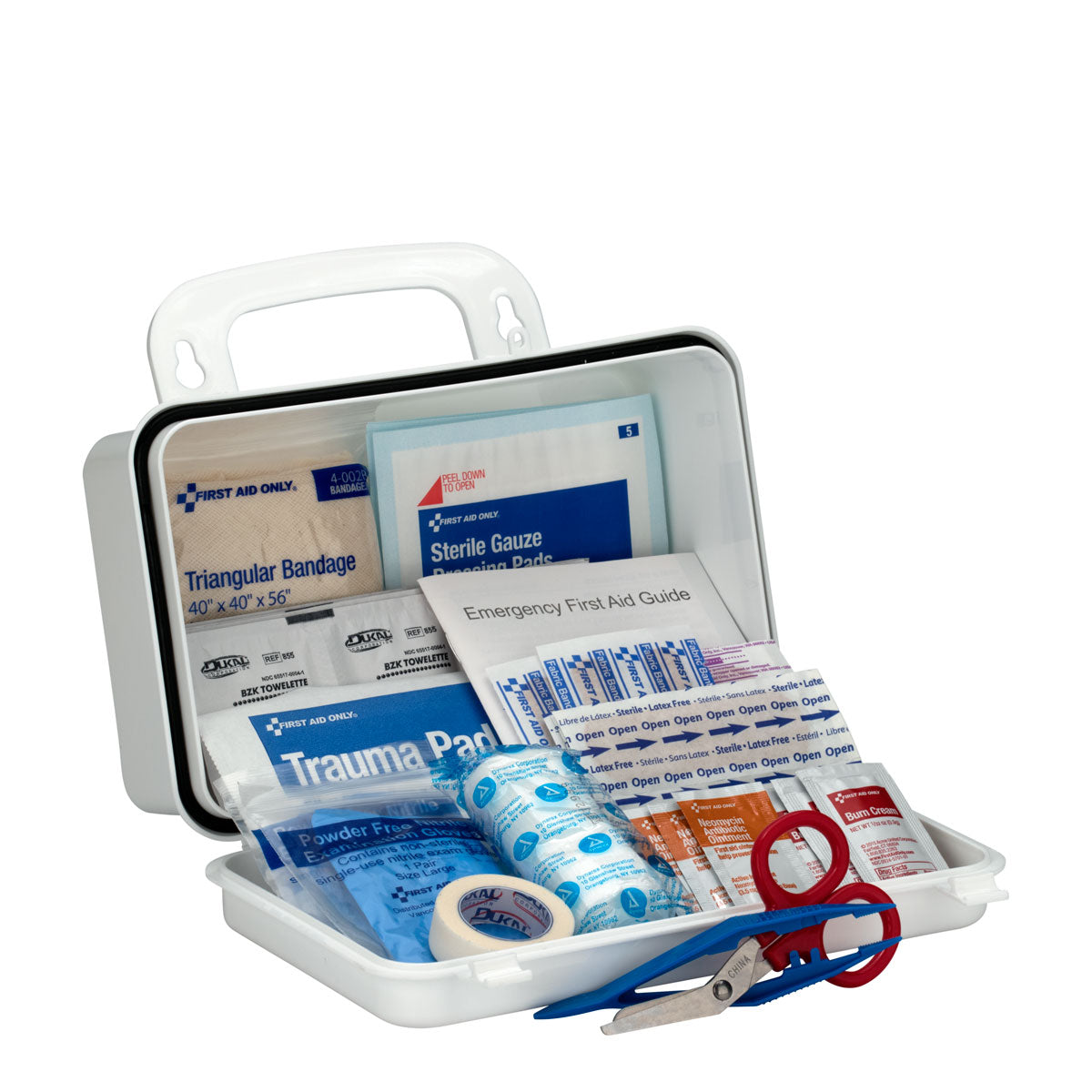 10 Person OSHA Contractor First Aid Kit Plastic Case – firstaidonly