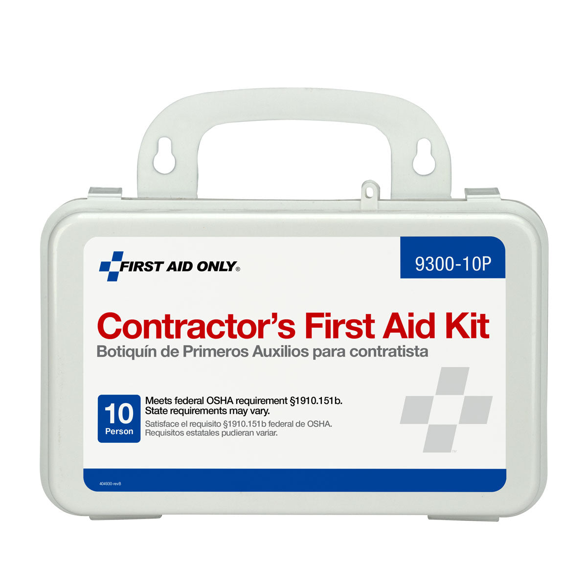 10 Person OSHA Contractor First Aid Kit Plastic Case – firstaidonly