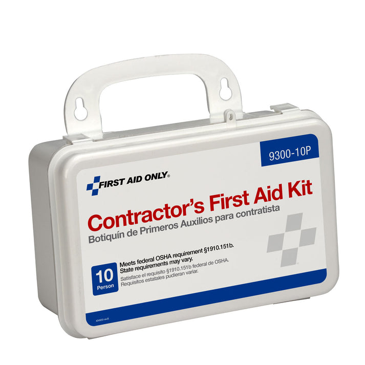 10 Person OSHA Contractor First Aid Kit Plastic Case – firstaidonly