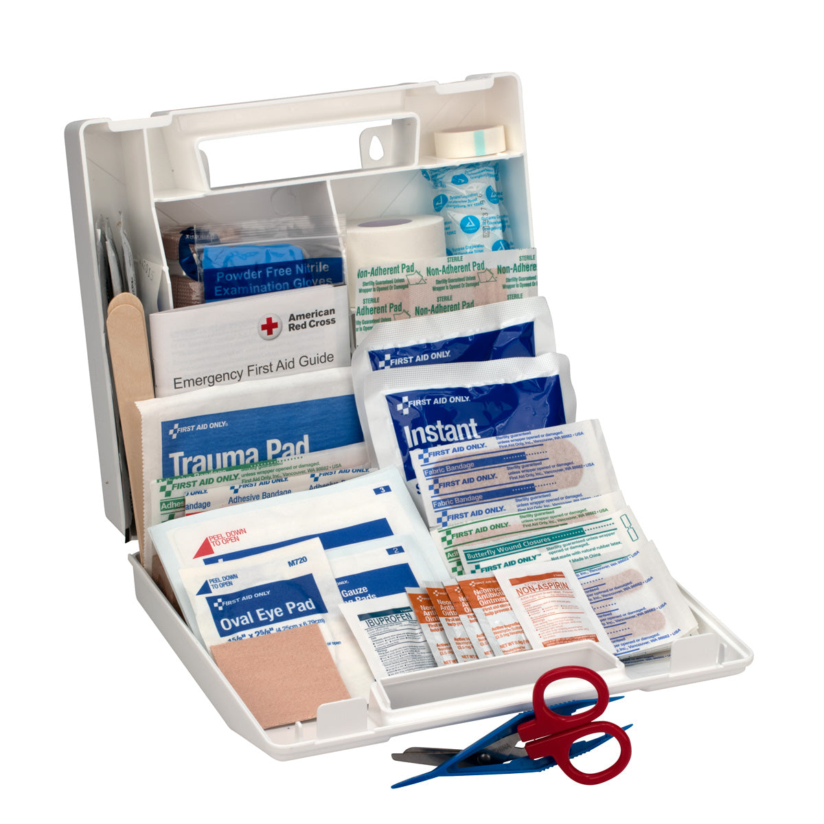 10 Person Sports First Aid Kit Plastic Case - First – firstaidonly