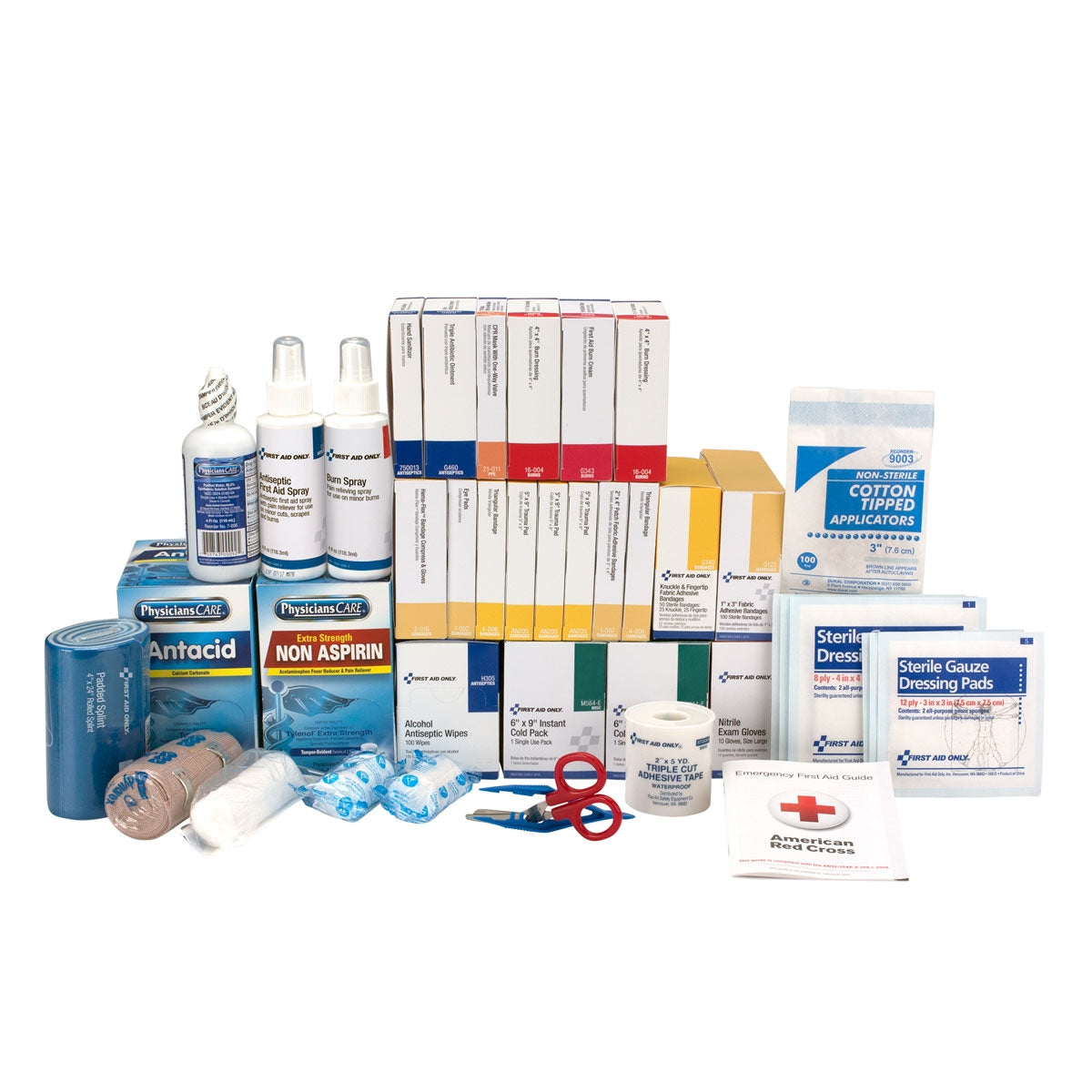 100 Person 3 Shelf Class B + First Aid Refill – firstaidonly