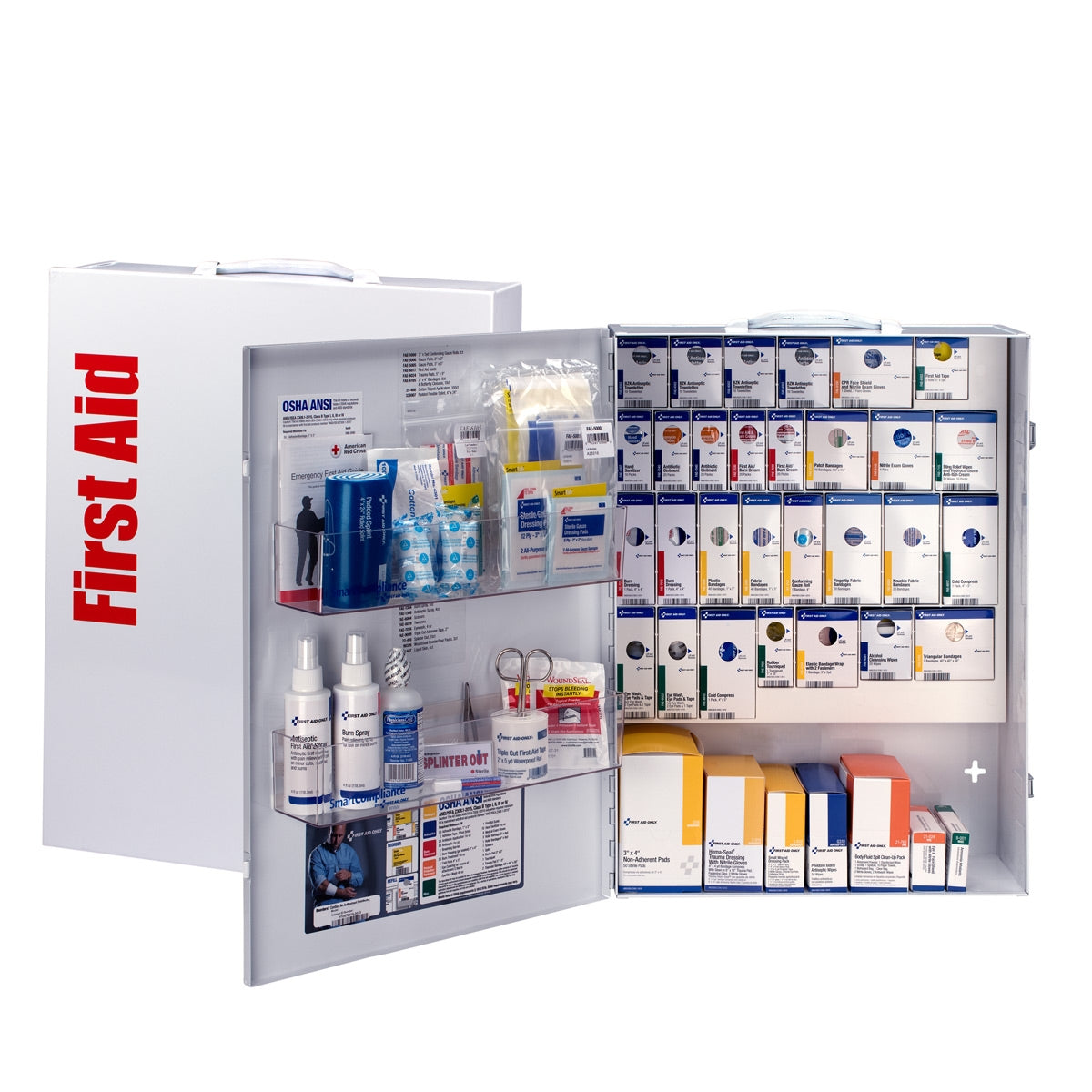 150 Person XL Metal SmartCompliance First Aid Cabinet – firstaidonly