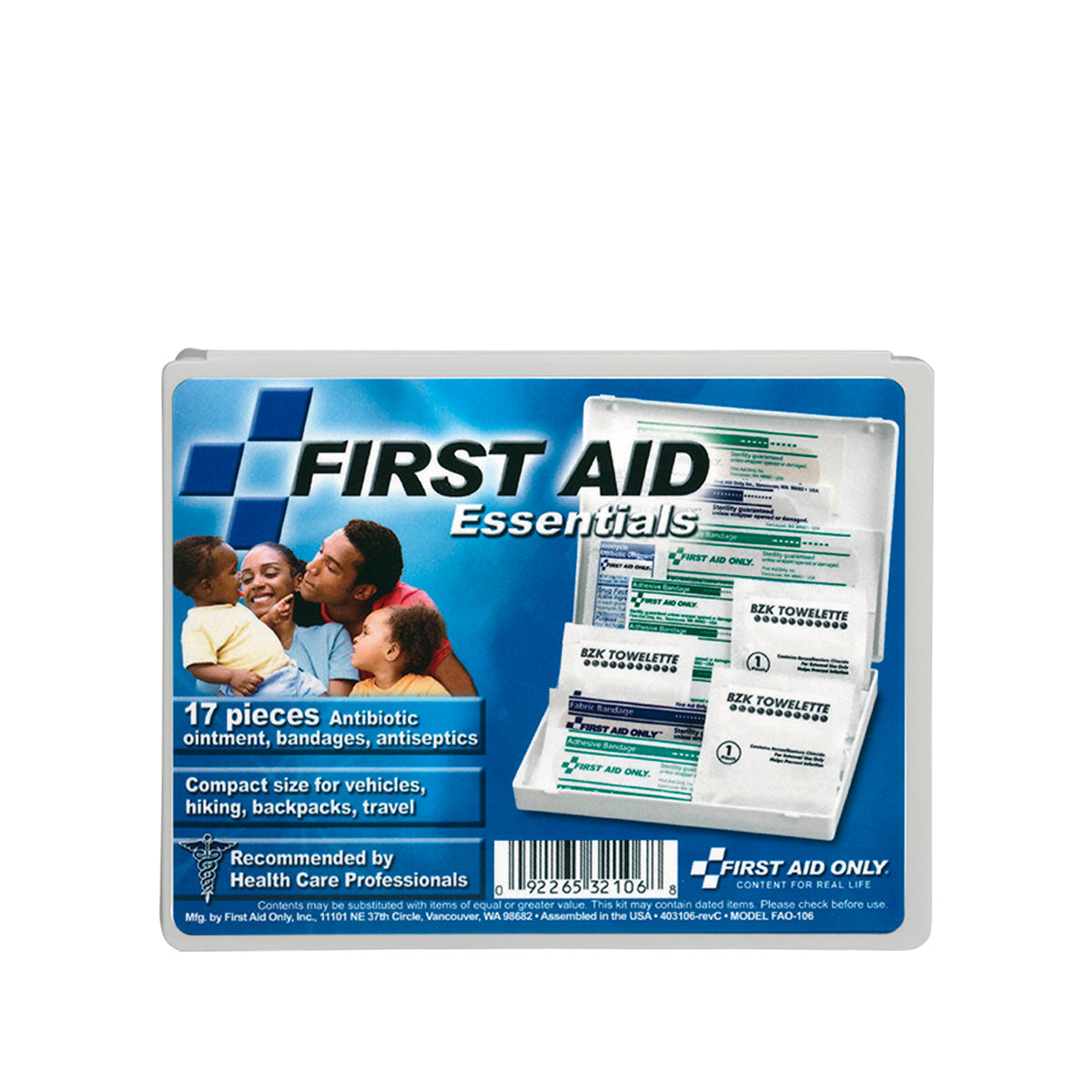 16 Piece Travel First Aid Kit Plastic Case - First Aid – firstaidonly