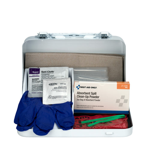 21 Piece Blood borne Pathogen Spill Clean-Up Kit – firstaidonly
