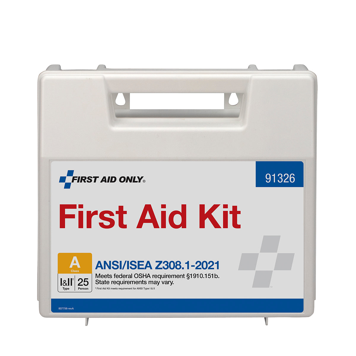 25 Person ANSI A Plastic First Aid Kit with Dividers – firstaidonly
