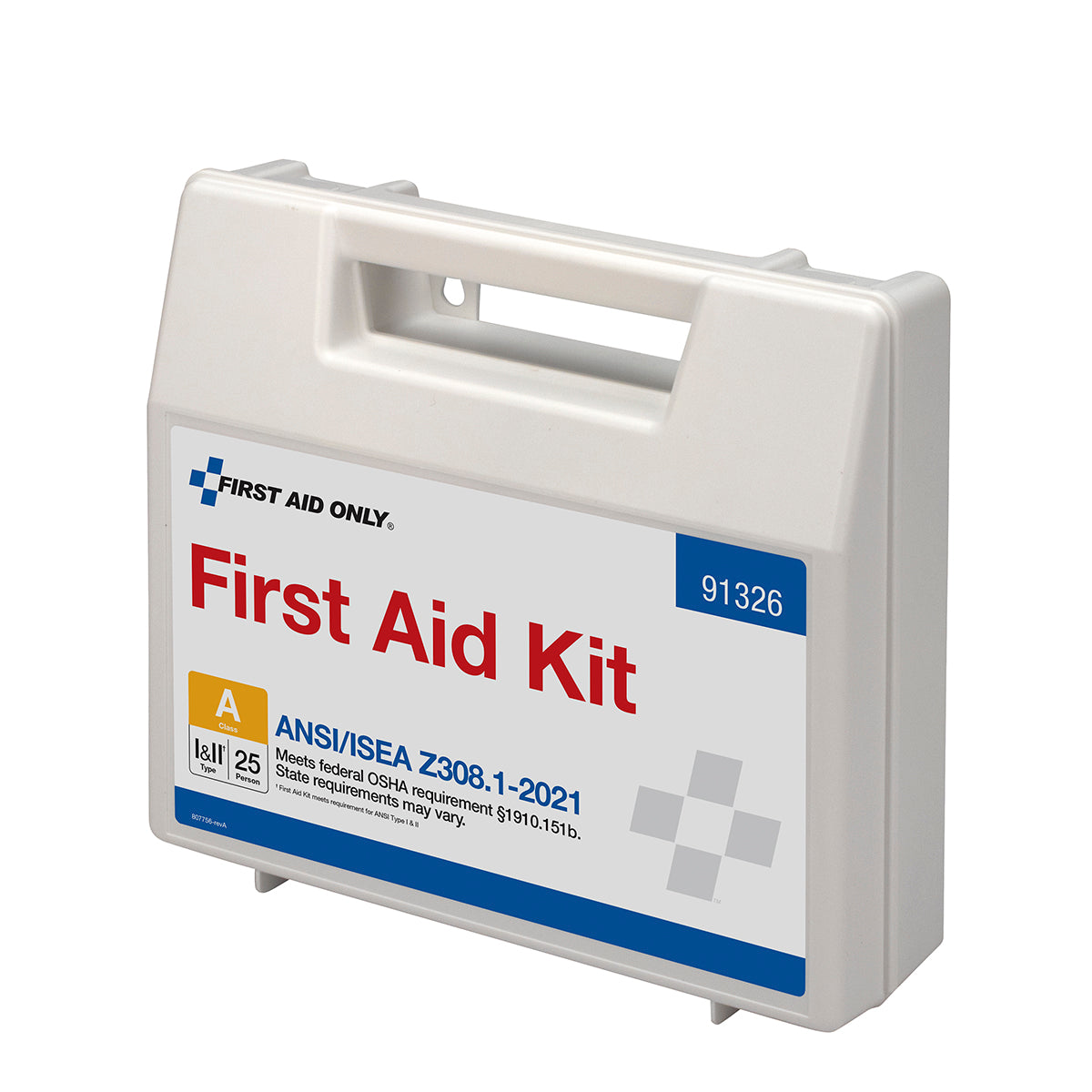 25 Person ANSI A Plastic First Aid Kit with Dividers – firstaidonly