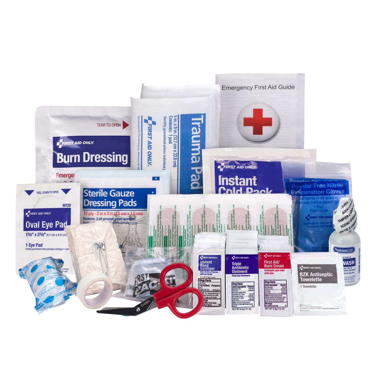 25 Person Bulk ANSI A First Aid Kit Refill - First Aid – firstaidonly