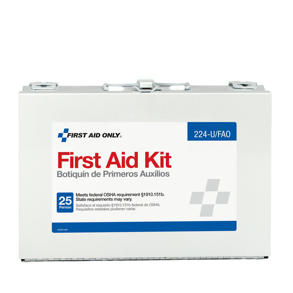 25 Person First Aid Kit Metal Case - First Aid Only – firstaidonly