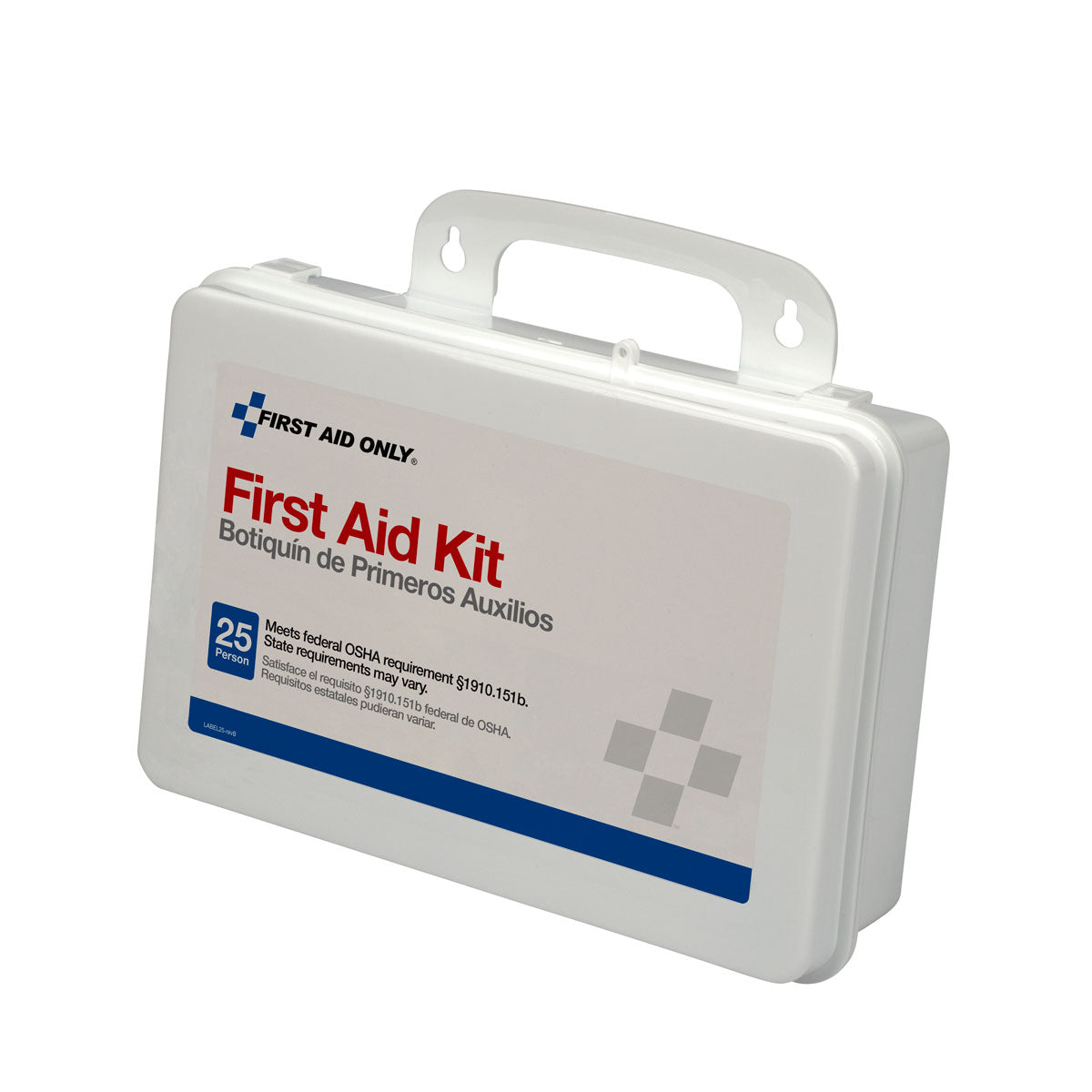 25 Person OSHA First Aid Kit Weatherproof Plastic Case – firstaidonly