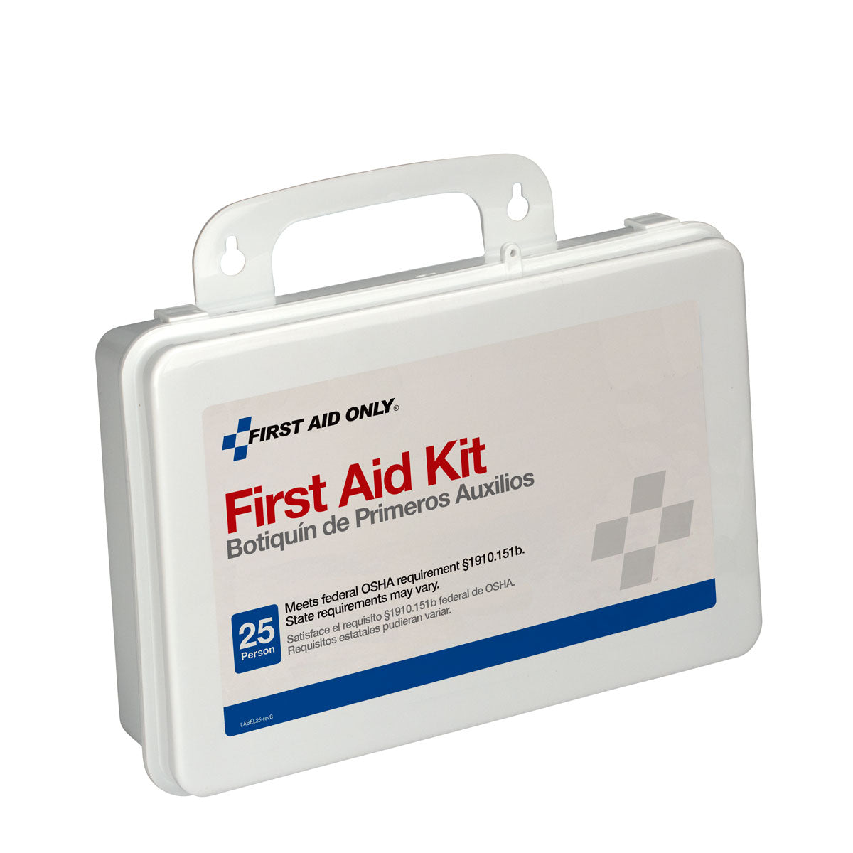 25 Person OSHA First Aid Kit Weatherproof Plastic Case – firstaidonly