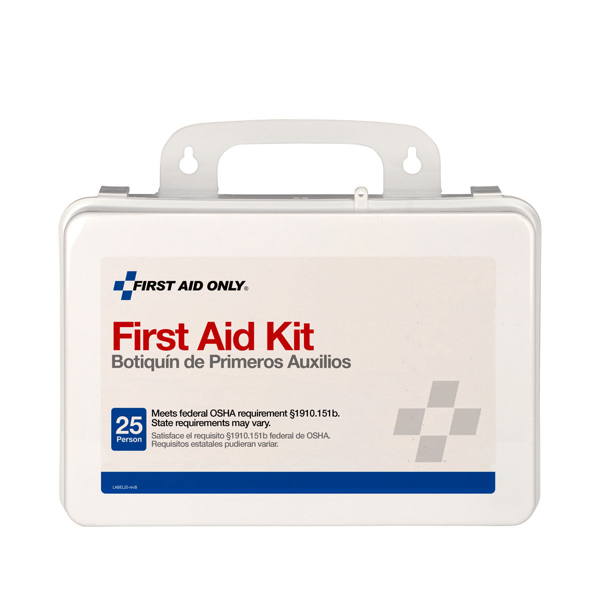 25 Person OSHA First Aid Kit Weatherproof Plastic Case – firstaidonly