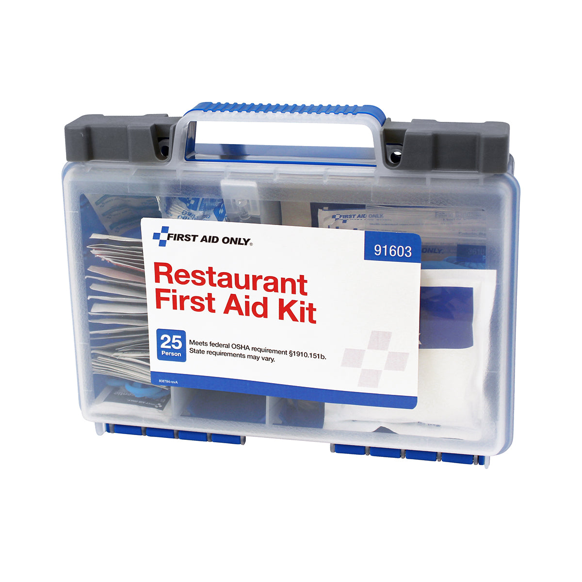 25 Person Plastic Restaurant First Aid Kit - First Aid – firstaidonly