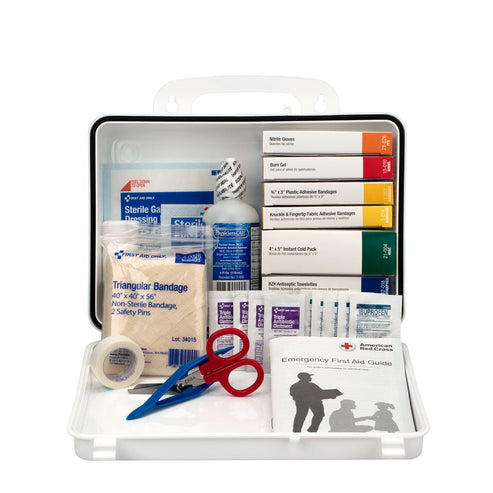 25 Person Vehicle First Aid Kit Plastic Case - First – firstaidonly