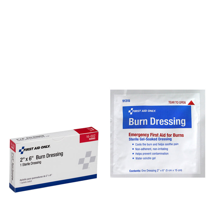 2"x6" Burn Dressing 1 Per Box - First Aid Only – firstaidonly