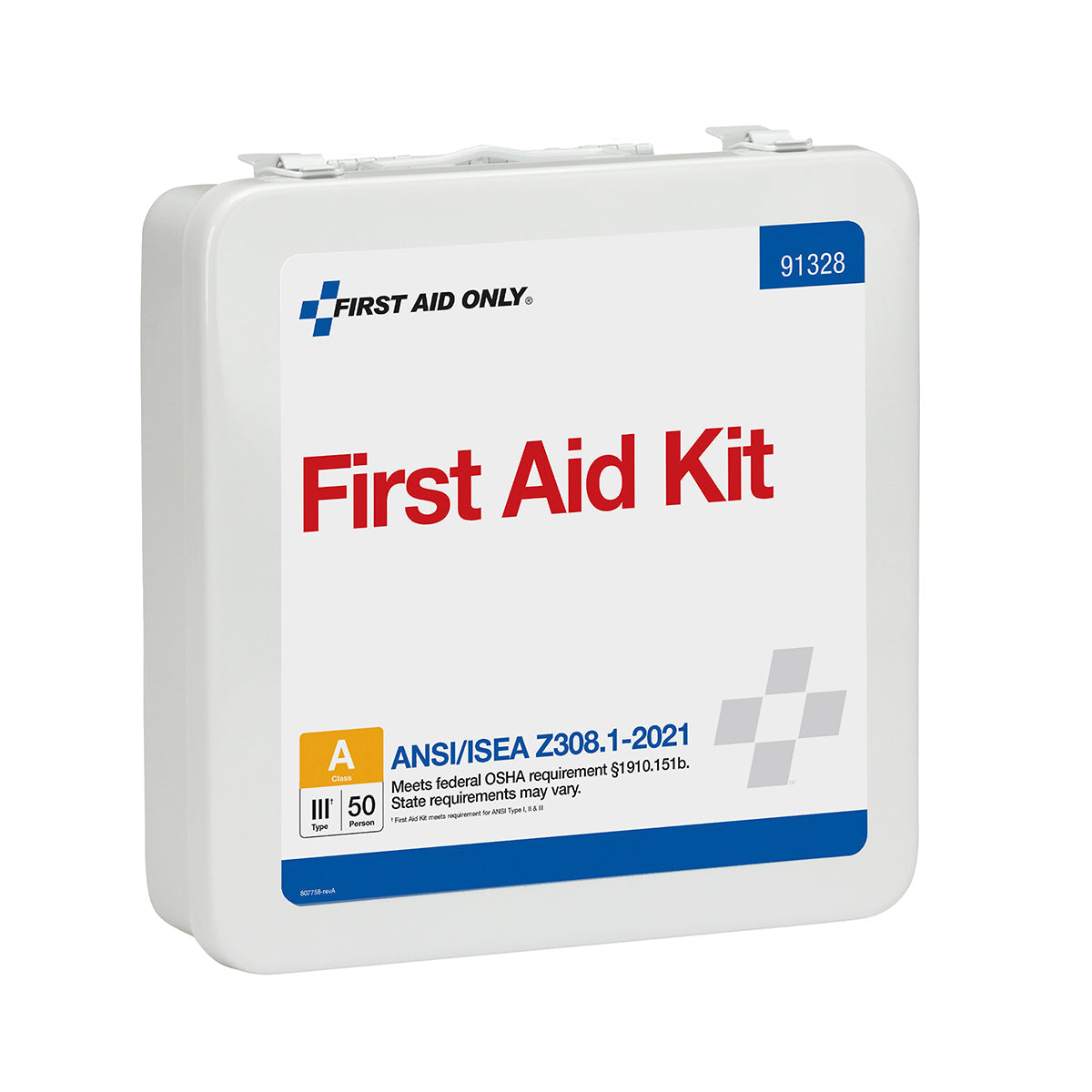 50 Person ANSI A Metal First Aid Kit ANSI 2021 – firstaidonly