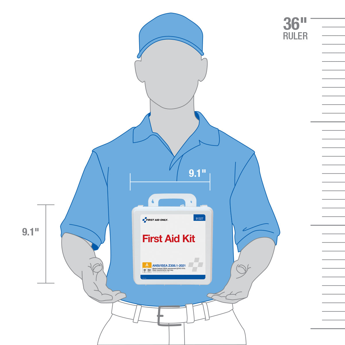 50 Person ANSI A Plastic First Aid Kit ANSI 2021 – firstaidonly