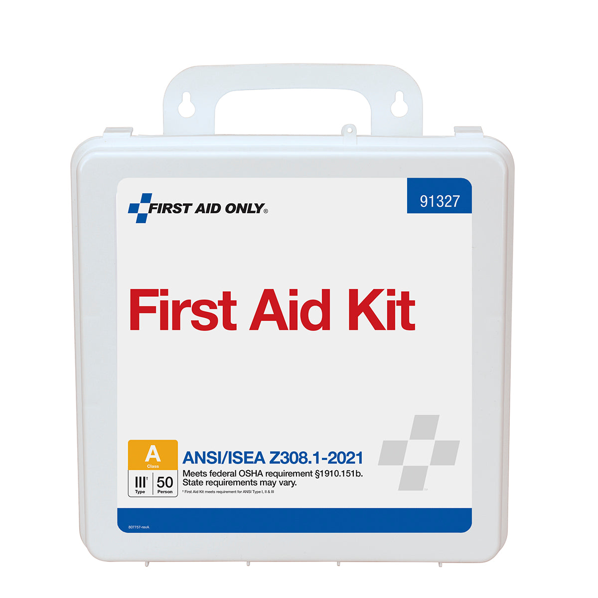50 Person ANSI A Plastic First Aid Kit ANSI 2021 – firstaidonly