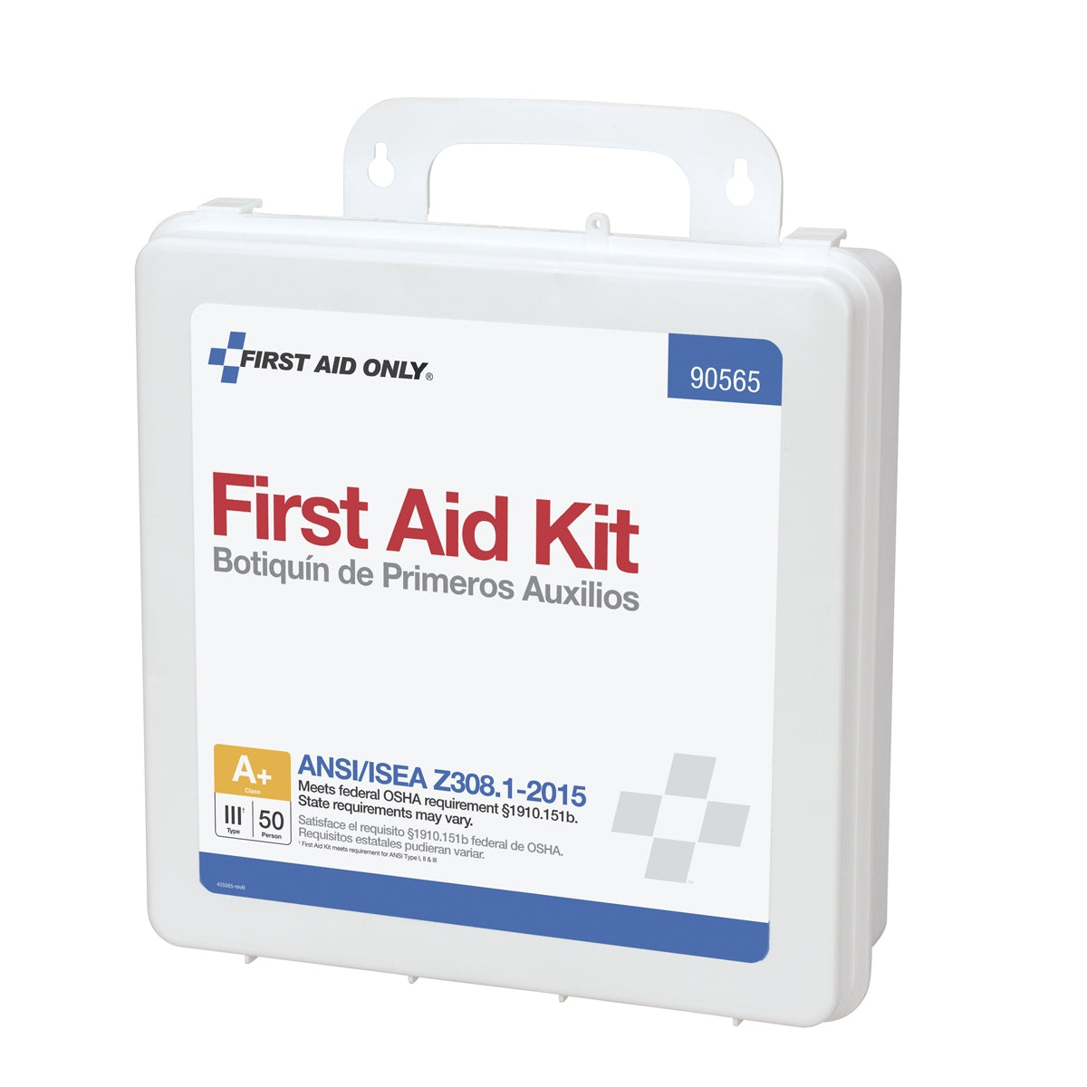 50 Person Bulk Plastic First Aid Kit ANSI A + Type III – firstaidonly