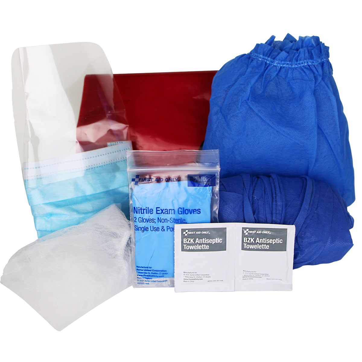 7 Piece Blood borne Pathogens (BBP) Protective Apparel – firstaidonly