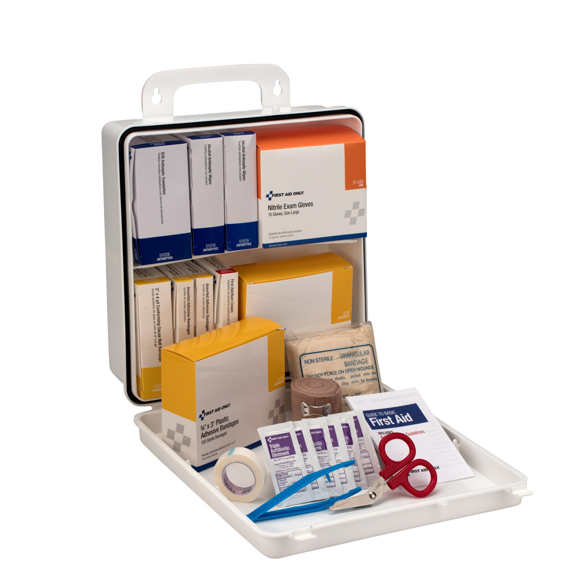75 Person Office First Aid Kit 312 Pieces Plastic Case – firstaidonly