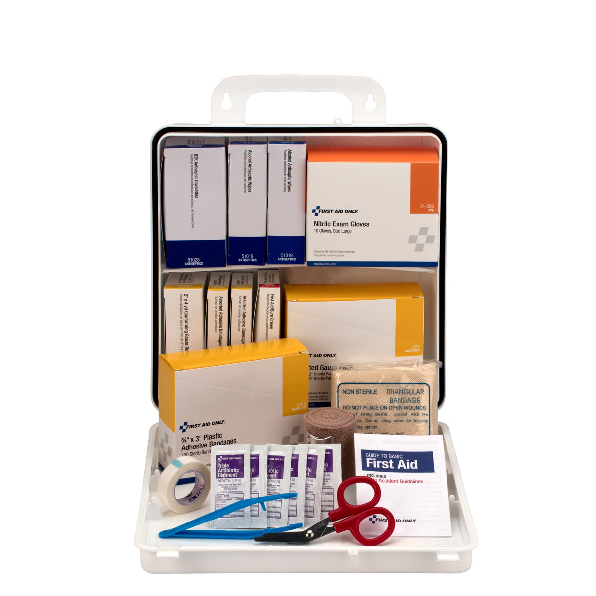 75 Person Office First Aid Kit 312 Pieces Plastic Case – firstaidonly