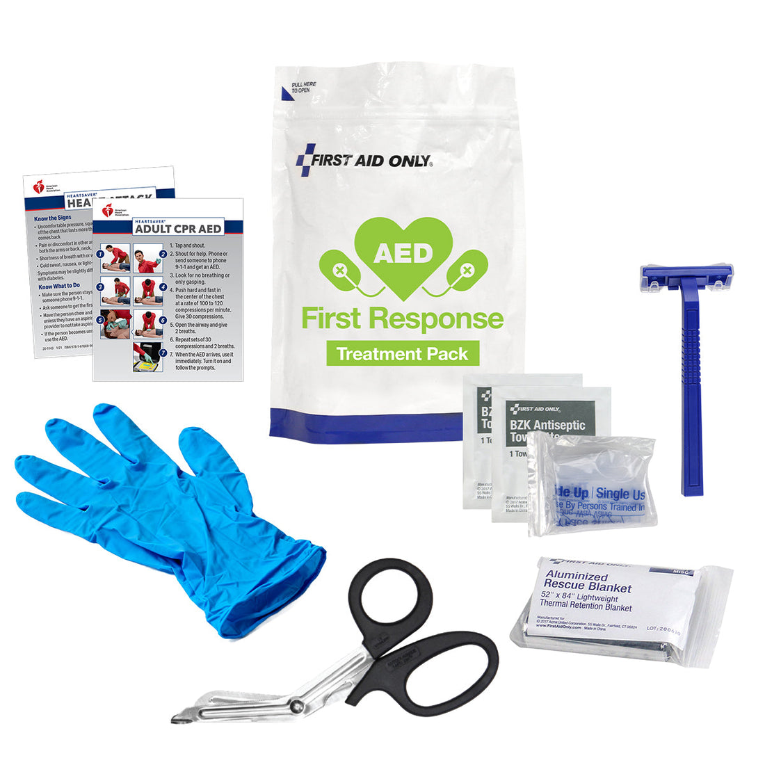 AED First Response Treatment Pack - First Aid Only – firstaidonly