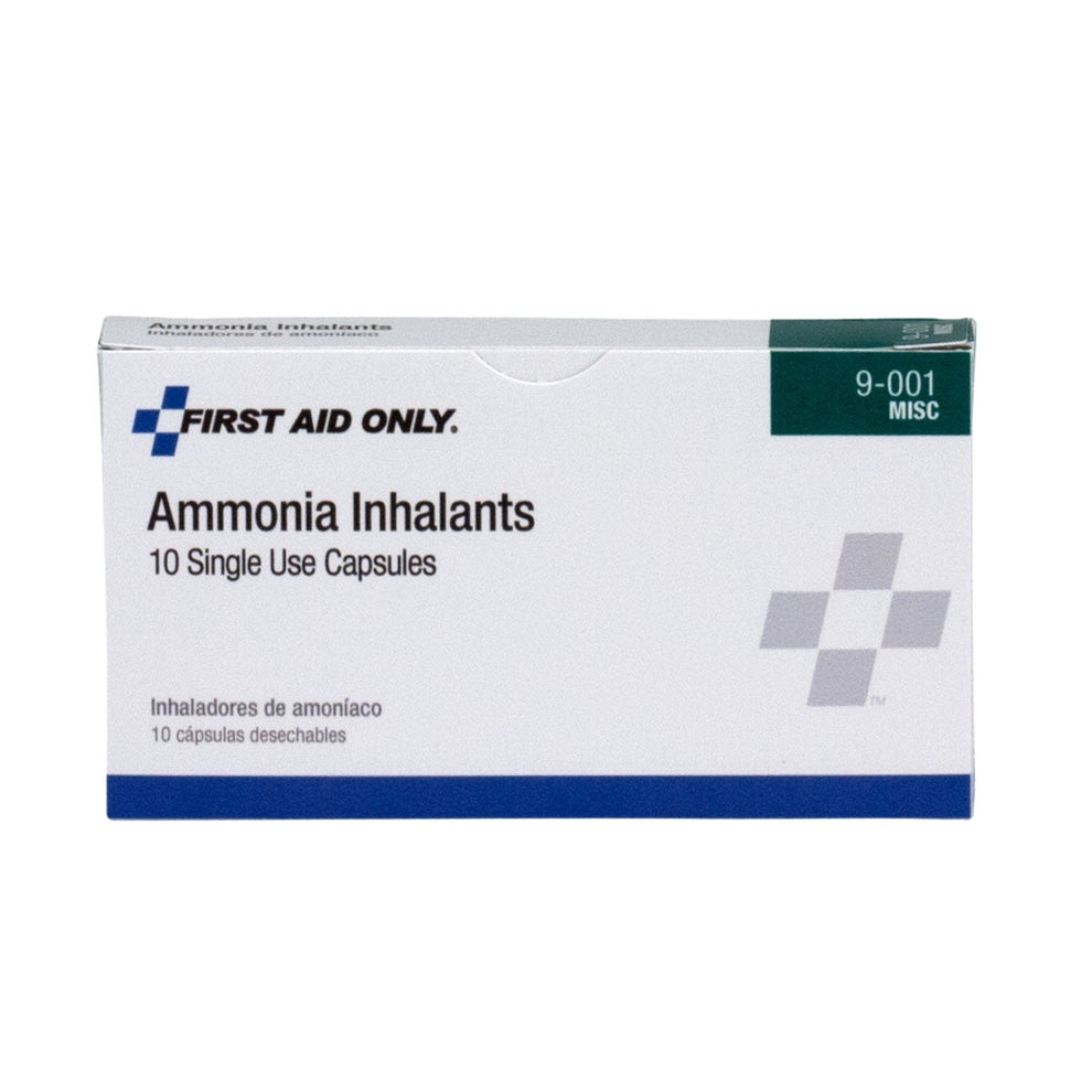 Ammonia Inhalant Capsule (Box of 10) - First Aid Only – firstaidonly