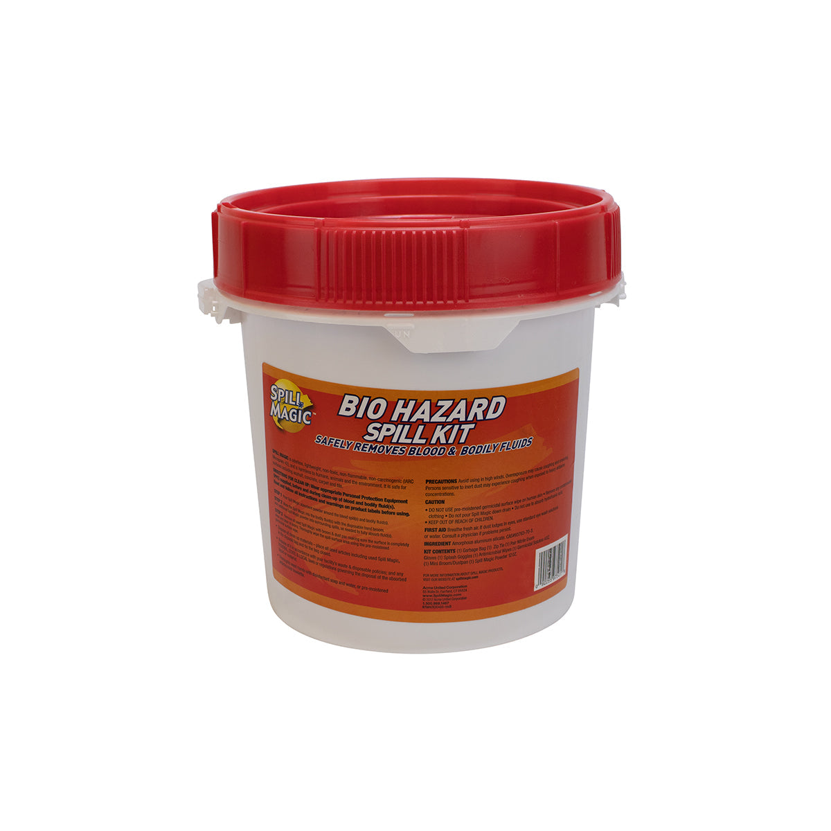 Biohazard Spill Kit Pail Container - First Aid Only – firstaidonly