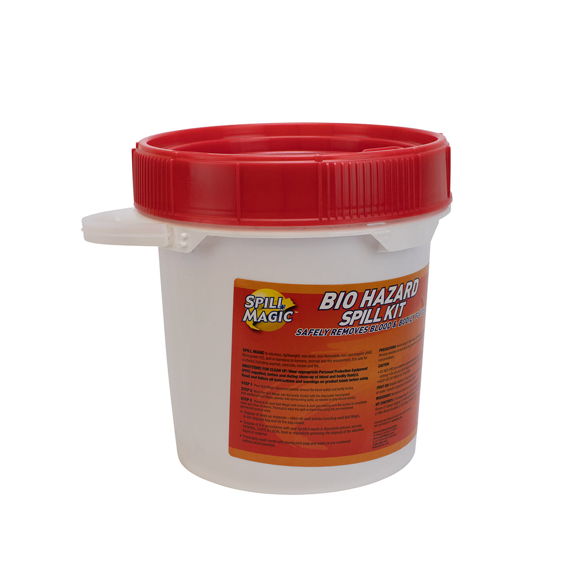 Biohazard Spill Kit Pail Container - First Aid Only – firstaidonly