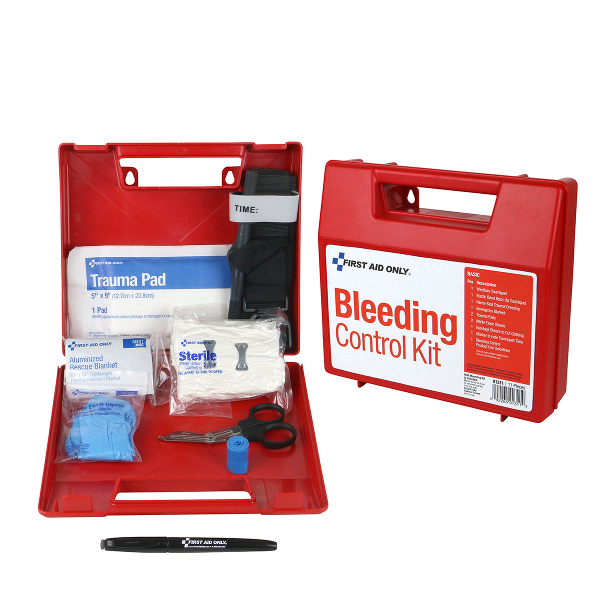 Bleeding Control Wall Station Basic Kit - First Aid – firstaidonly