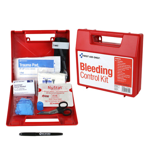 Bleeding Control Wall Station Standard Kit - First Aid – firstaidonly