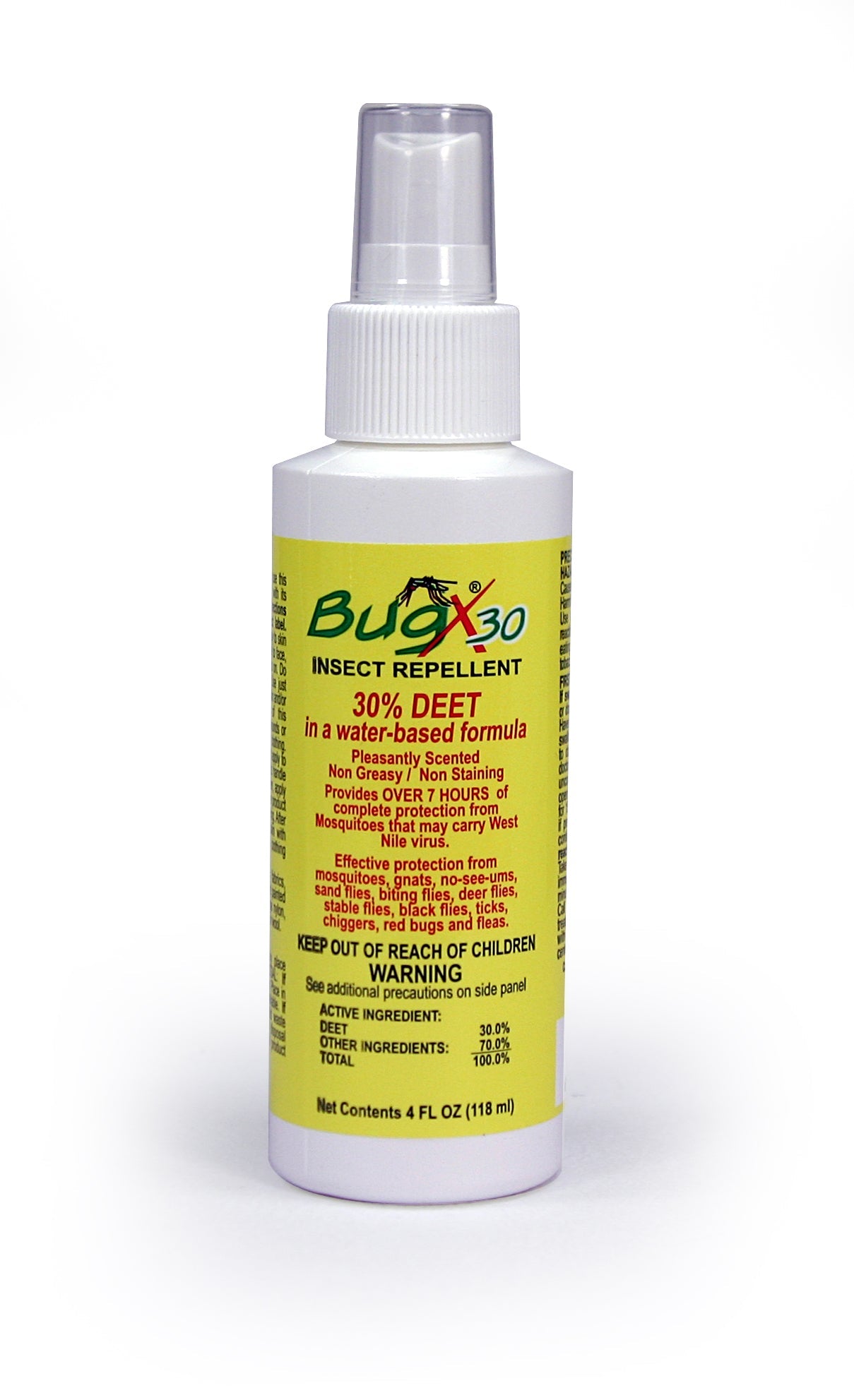 BugX30 Insect Repellent Spray DEET 4 oz. Bottle Case – firstaidonly