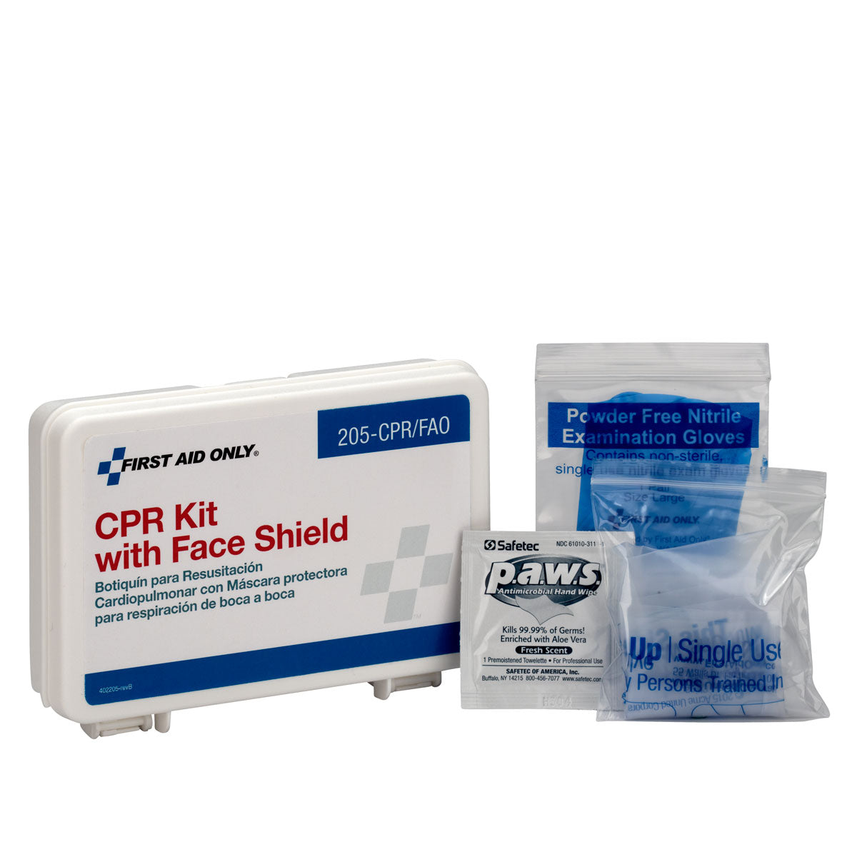 CPR Kit Single Use Plastic Case - First Aid Only – firstaidonly