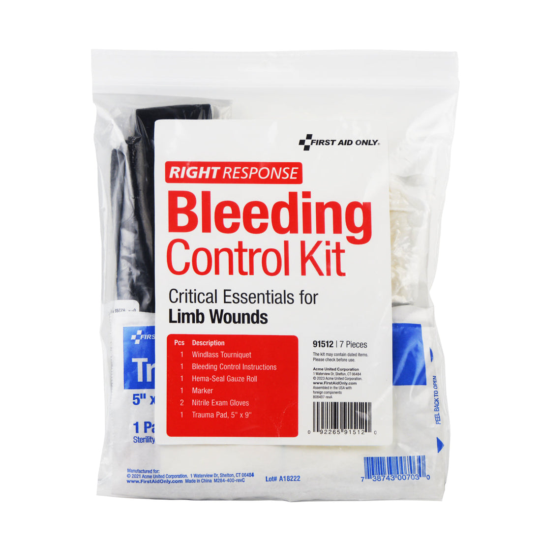 Critical Essentials Bleeding Control Kit for Limb – firstaidonly