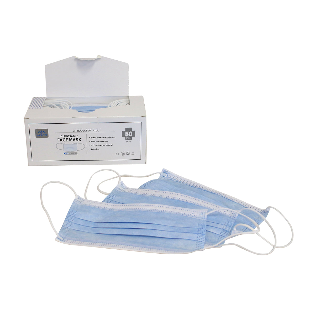 Disposable Face Masks Box of 50 - First Aid Only – firstaidonly