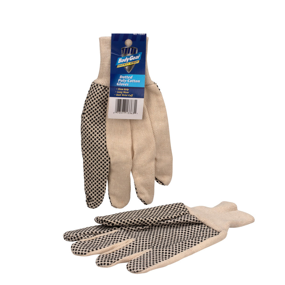 Dotted Cotton Gloves 1 Pair Size Large - First Aid Only – firstaidonly
