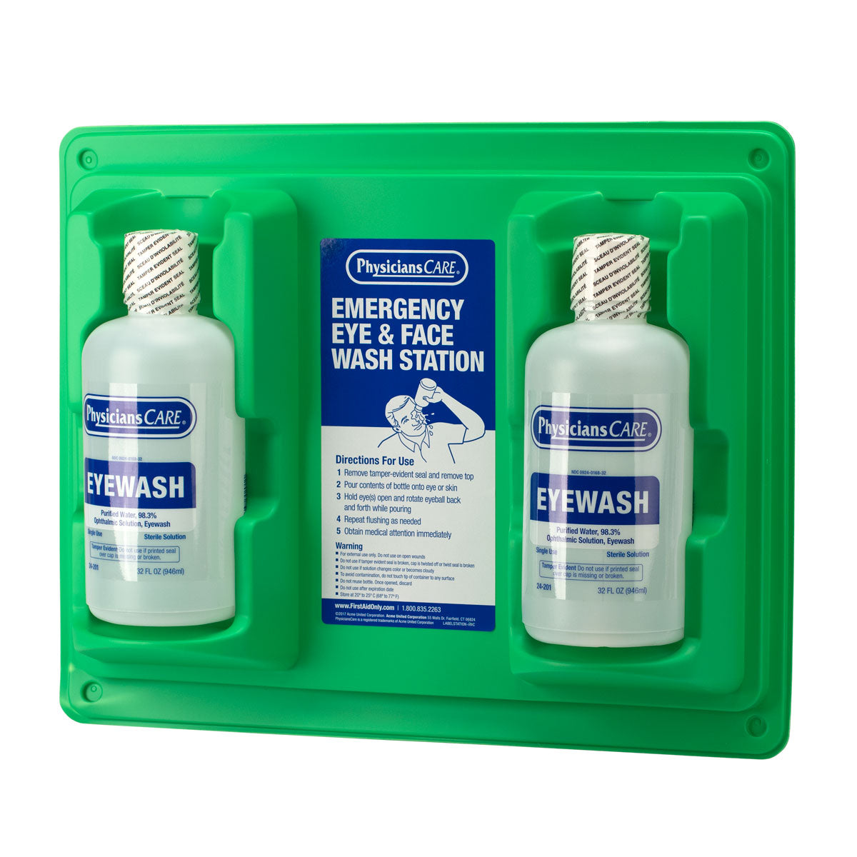 Eyewash Stations Two 32 oz. Screw Cap Bottle - First – firstaidonly