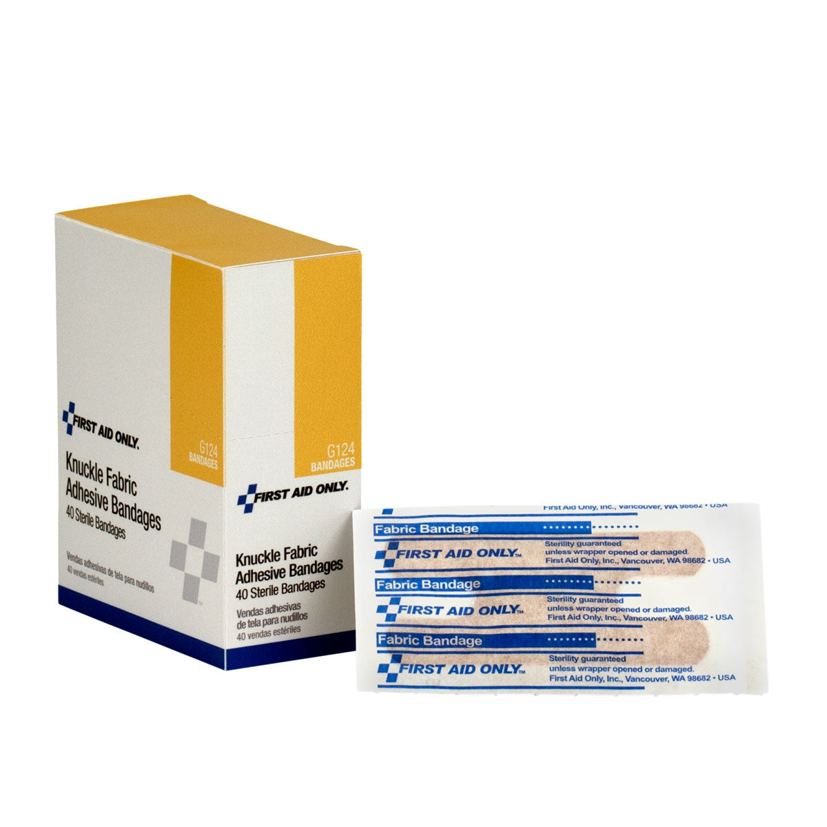 Fabric Knuckle Bandages 40 Per Box - First Aid Only – firstaidonly