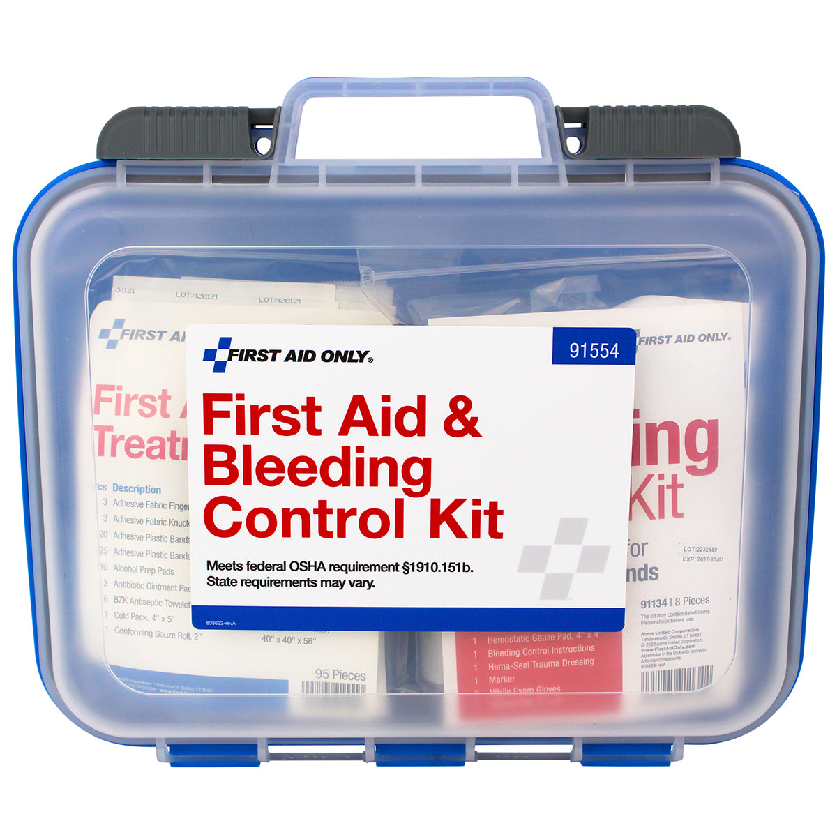 First Aid & Bleeding Control First Aid Kit - First Aid – firstaidonly