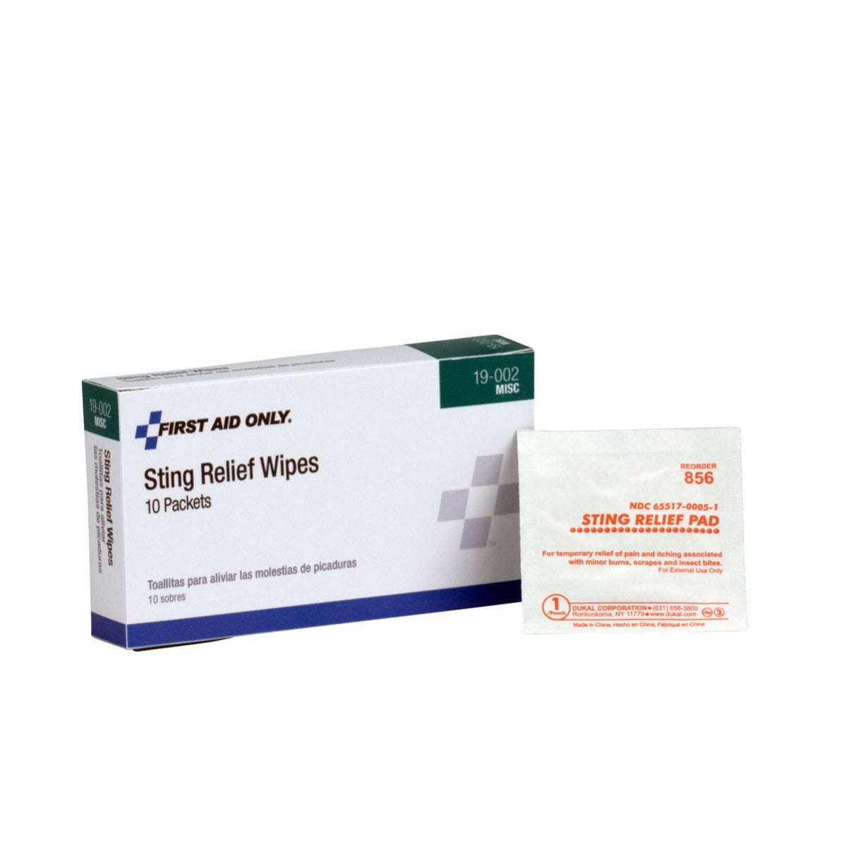 First Aid Only Sting Relief Wipes 10 Per Box - First – firstaidonly