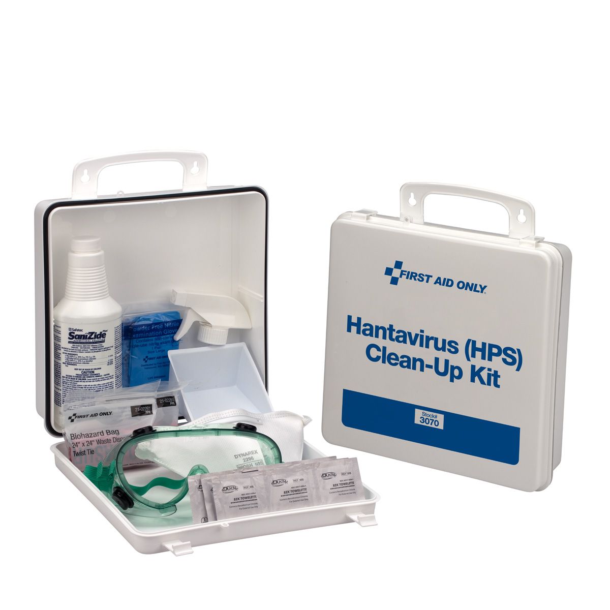 HPS Hanta Virus Clean Up Kit Plastic Case - First Aid – firstaidonly