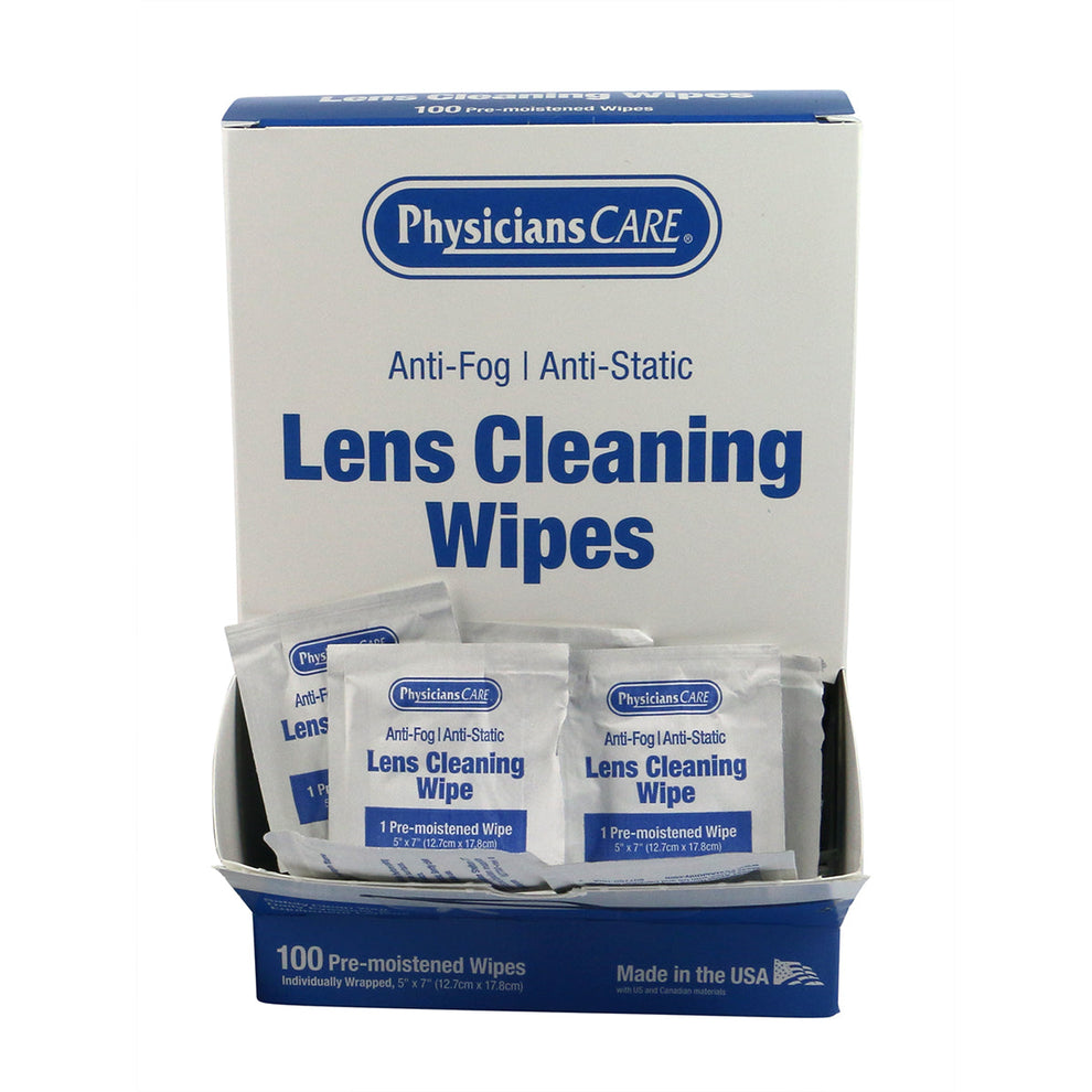 Lens Cleaning Wipes 100 Count - First Aid Only – firstaidonly
