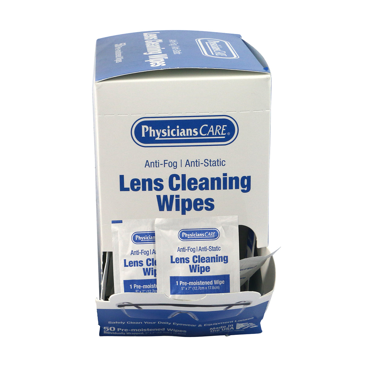 Lens Cleaning Wipes 50 Count - First Aid Only – firstaidonly