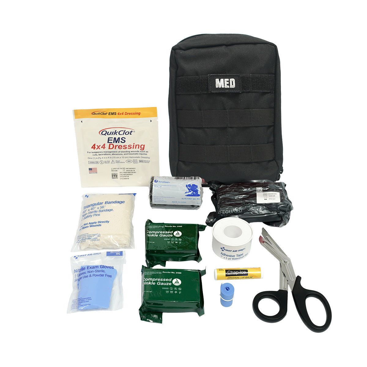 Military IFAK Advanced Kit - Black - First Aid Only – firstaidonly