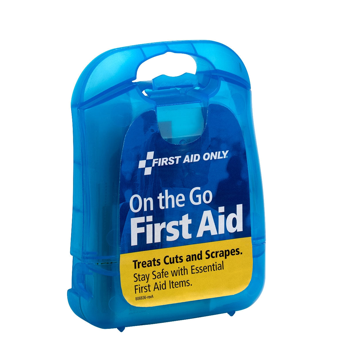 Mini Clear Blue Plastic 29-piece First Aid Kit - First – firstaidonly