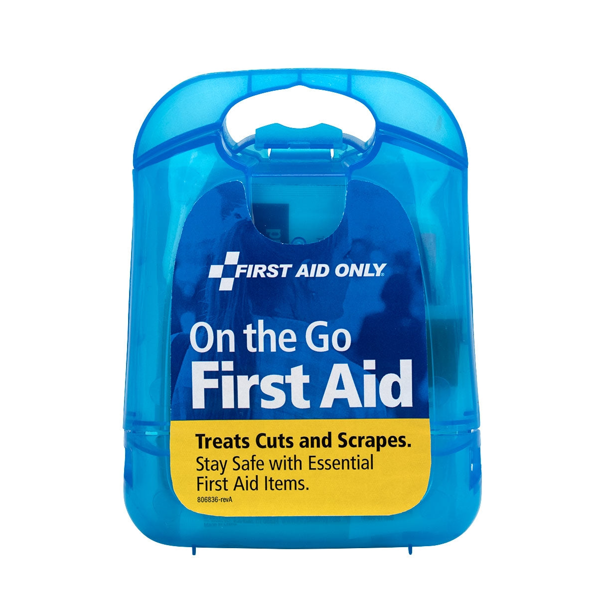 Mini Clear Blue Plastic 29-piece First Aid Kit - First – firstaidonly
