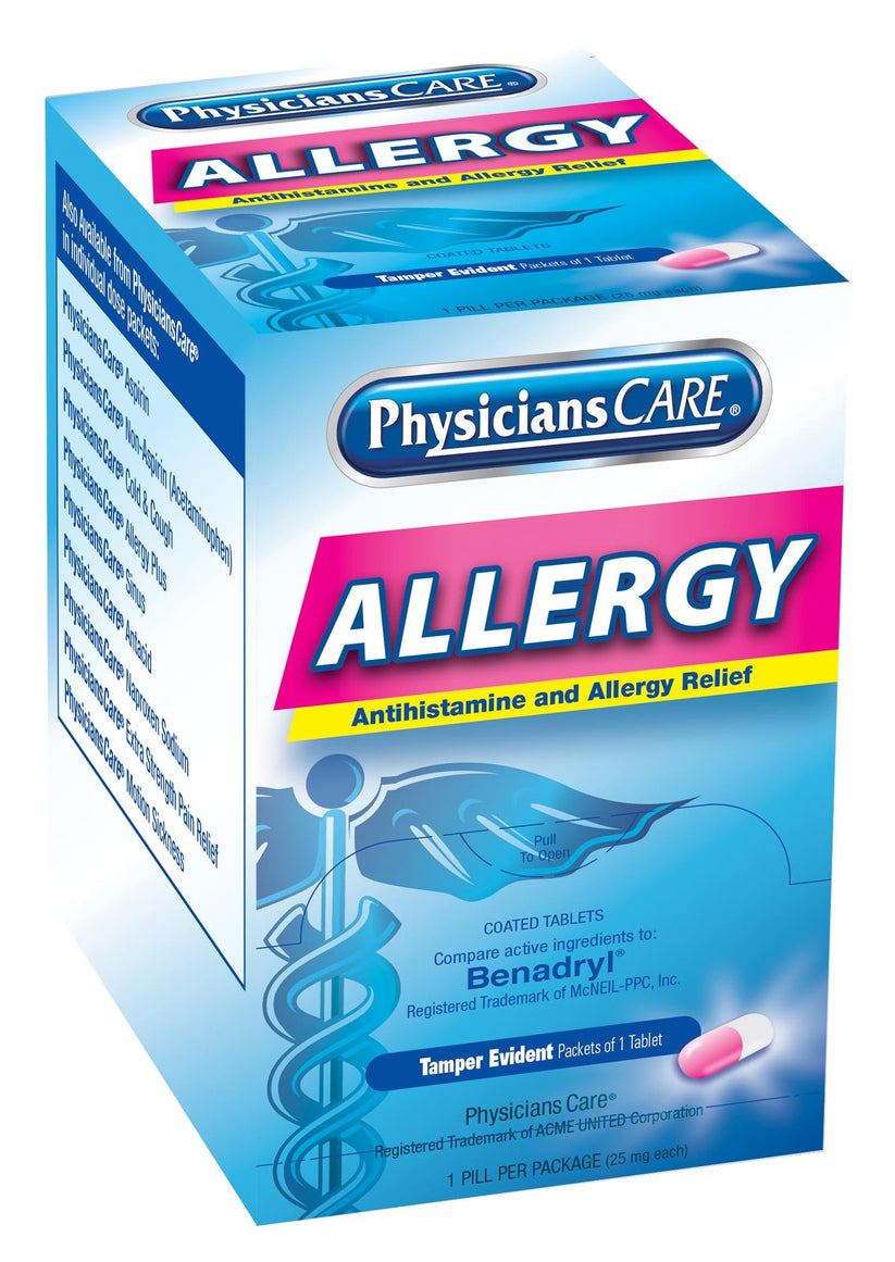 PhysiciansCare Antihistamine Allergy Medication 50 – firstaidonly